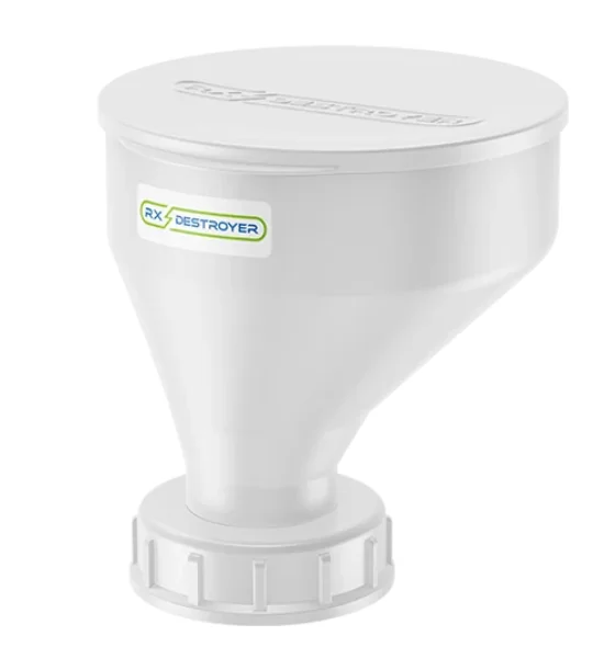 Rx DESTROYER™ Funnel, 32oz W/Lid Secures to 16oz, 64oz, 1 gal - Maxpert ...