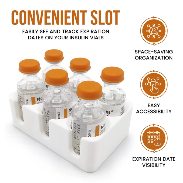 Easy View Insulin Vial Storage Caddy - Maxpert Medical
